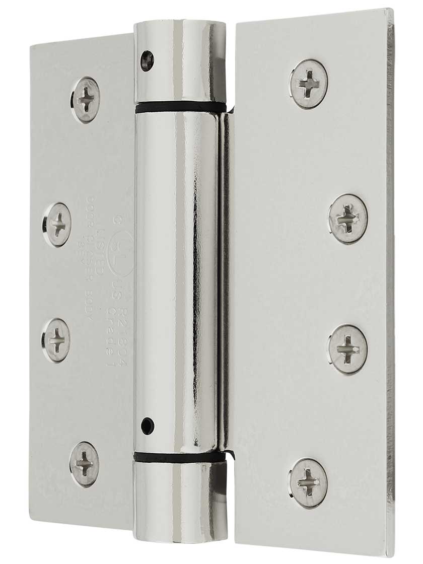 4" Single Action Spring Hinge with Square Corners | House of Antique Hardware